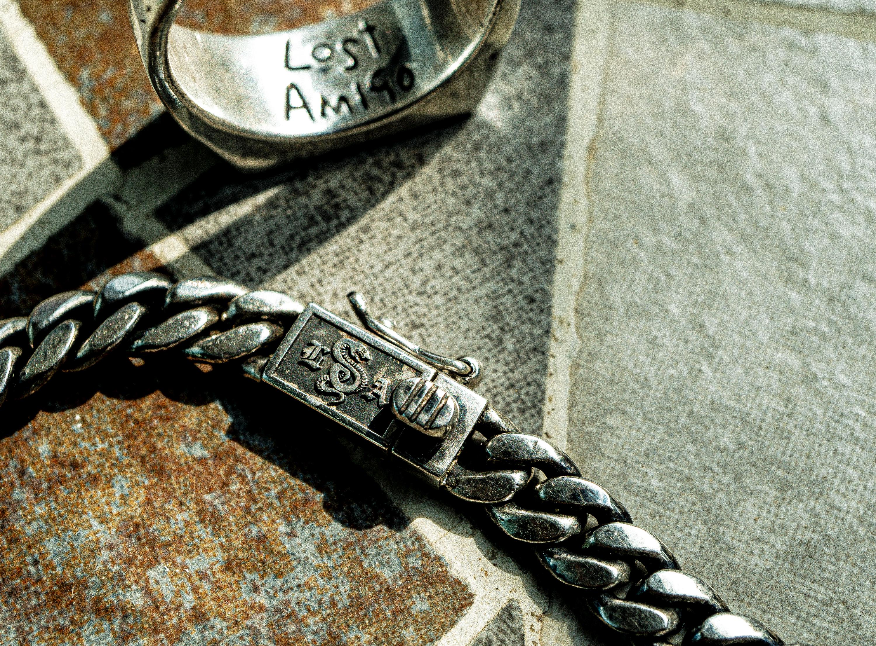 Heavyweight Cuban Chain: Hand Carved Snake Clasp, 925 Recycled Sterling ...