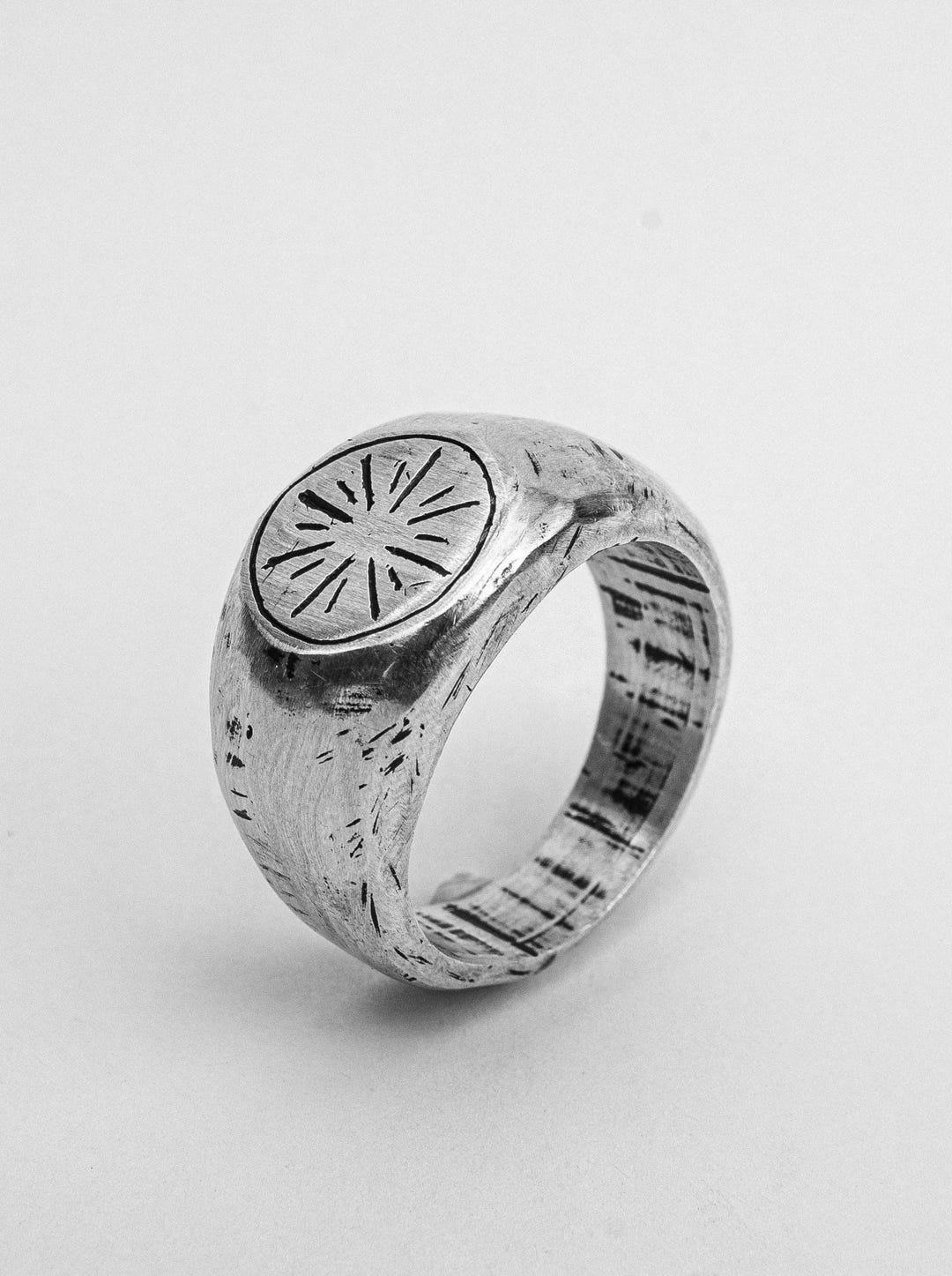 Sun Shine El Sol | Heavy Signet Ring | Hand Made 925 Recycled Silver ...