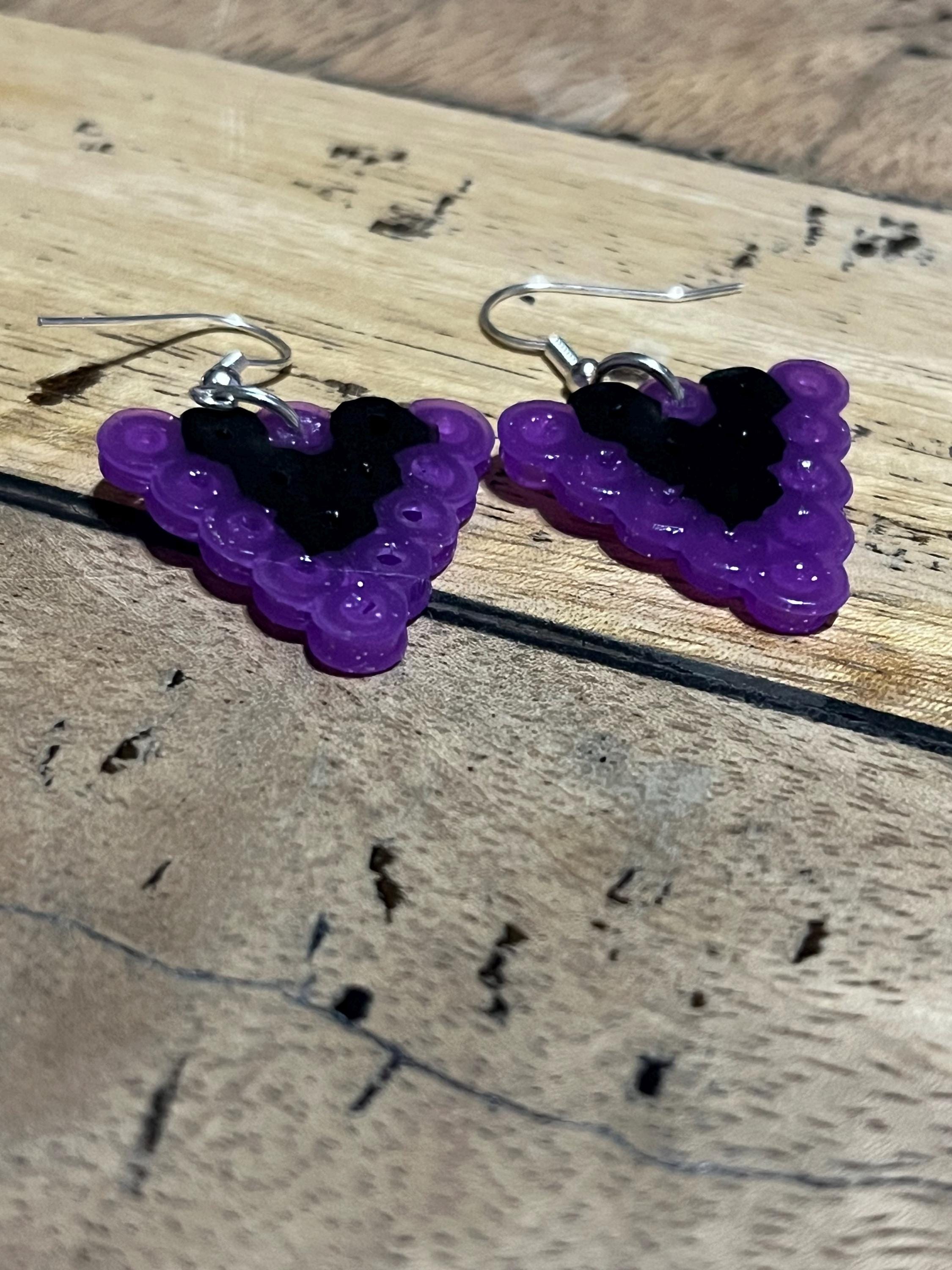Custom Perler Bead Earrings and Keychains - Etsy