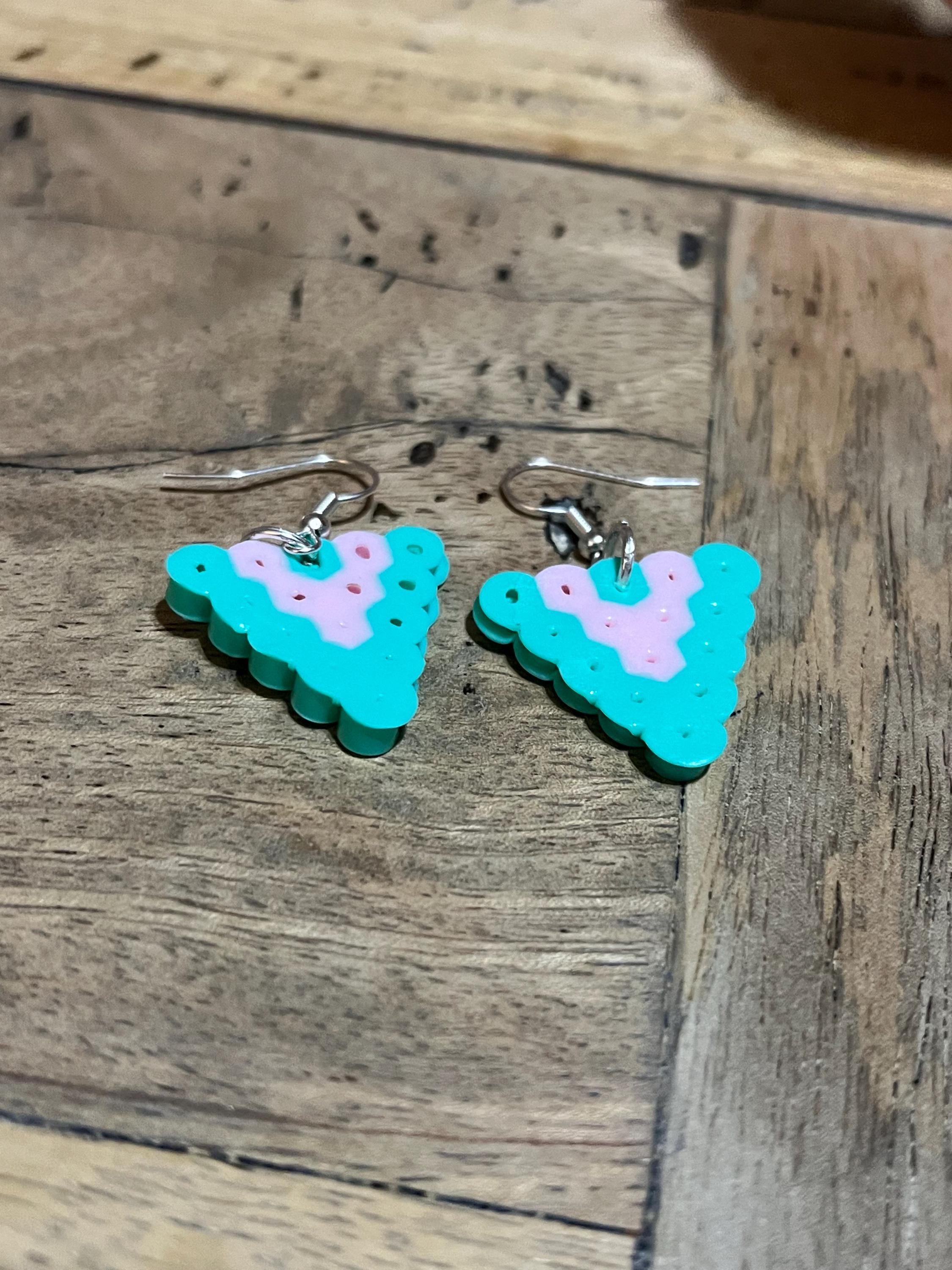 Custom Perler Bead Earrings and Keychains - Etsy
