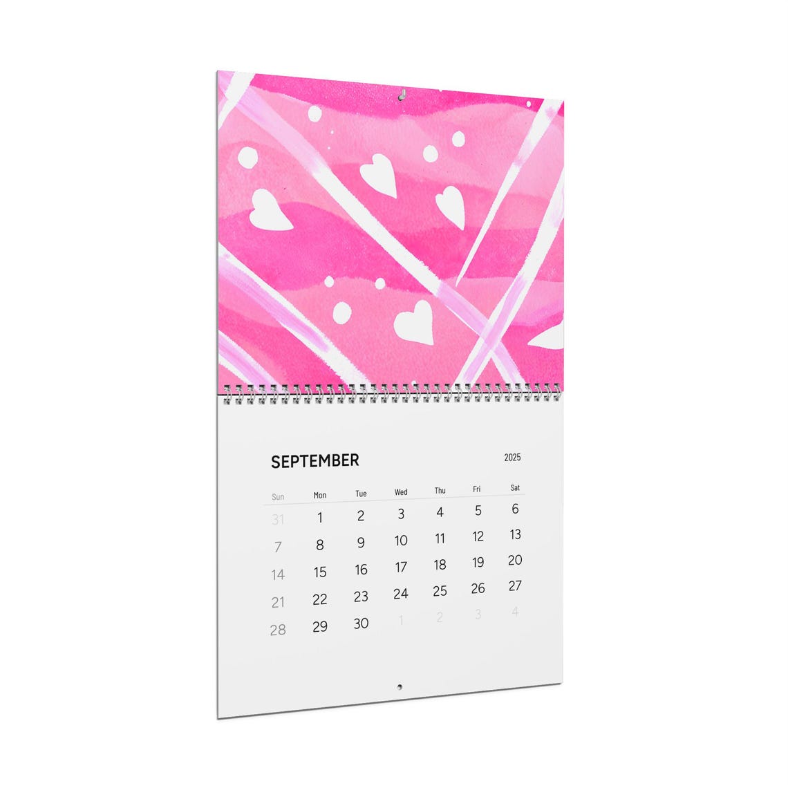 2025 Pink Feminine Calendar Cute and Girly Monthly Planner for ...