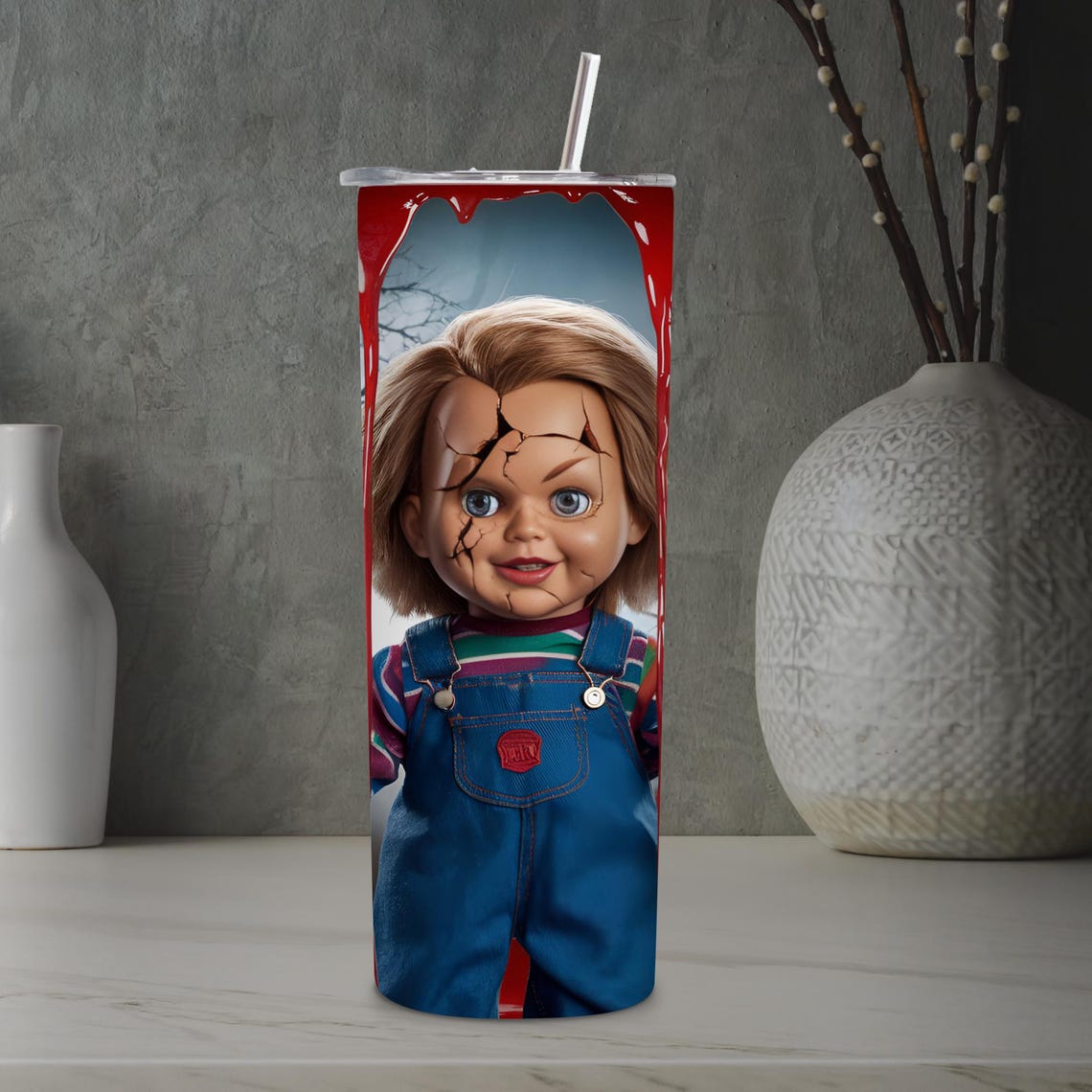 Chucky Horror Halloween 20oz Tumbler Wrap, Digital Download Sublimation ...