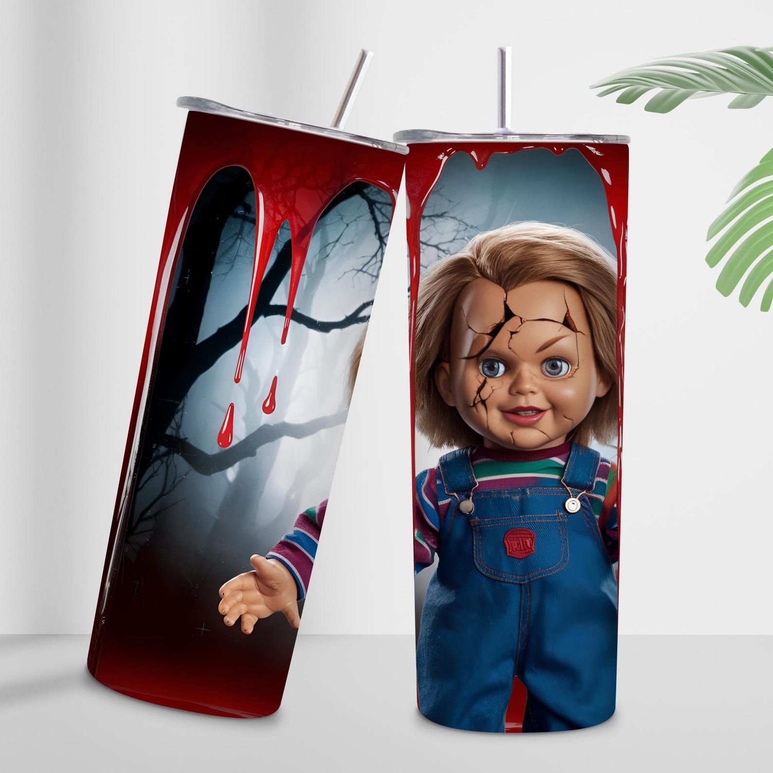 Chucky Horror Halloween 20oz Tumbler Wrap, Digital Download Sublimation ...