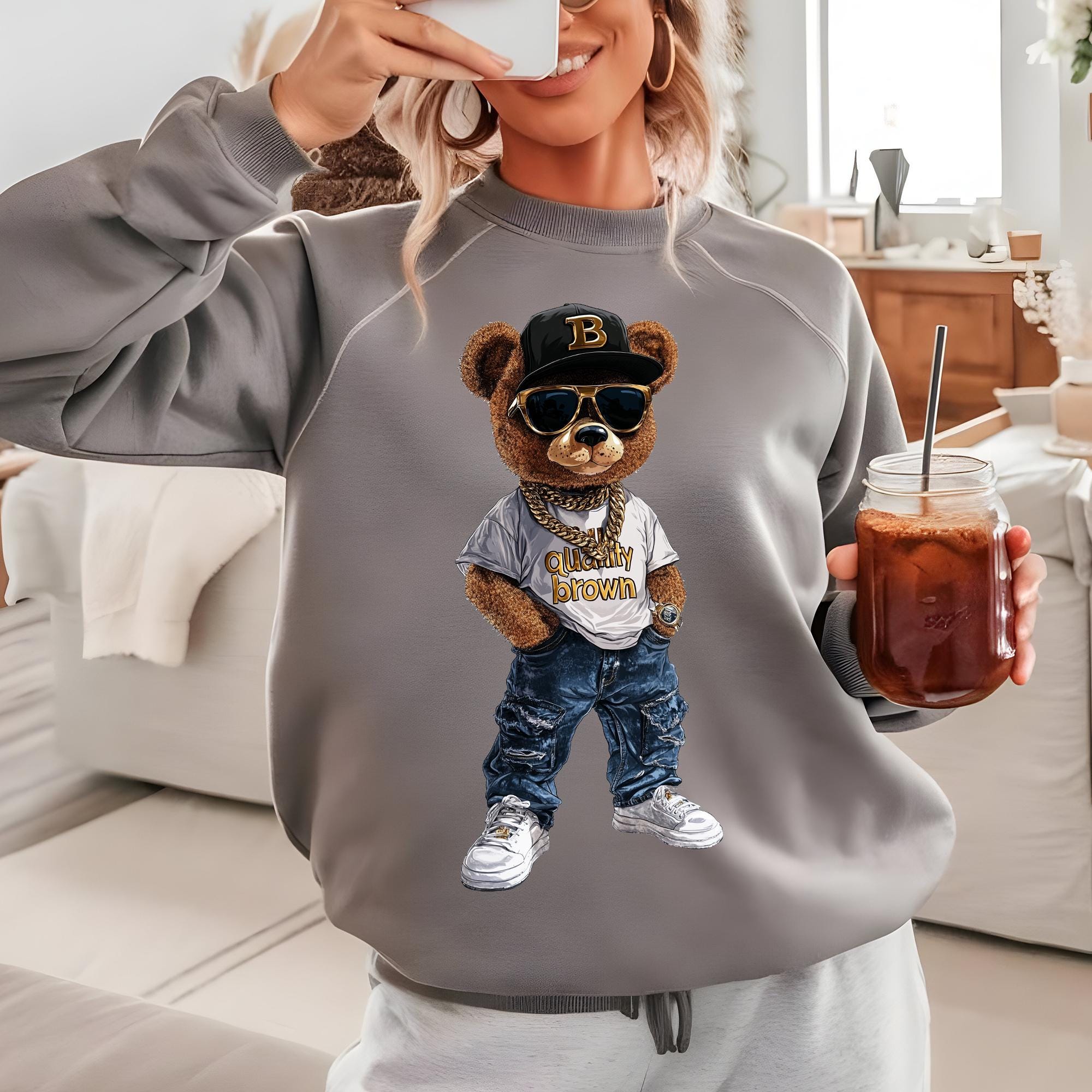 Rapper Teddy Bear PNG: Gangster Graffiti Bear, Urban Hip-hop (digital ...