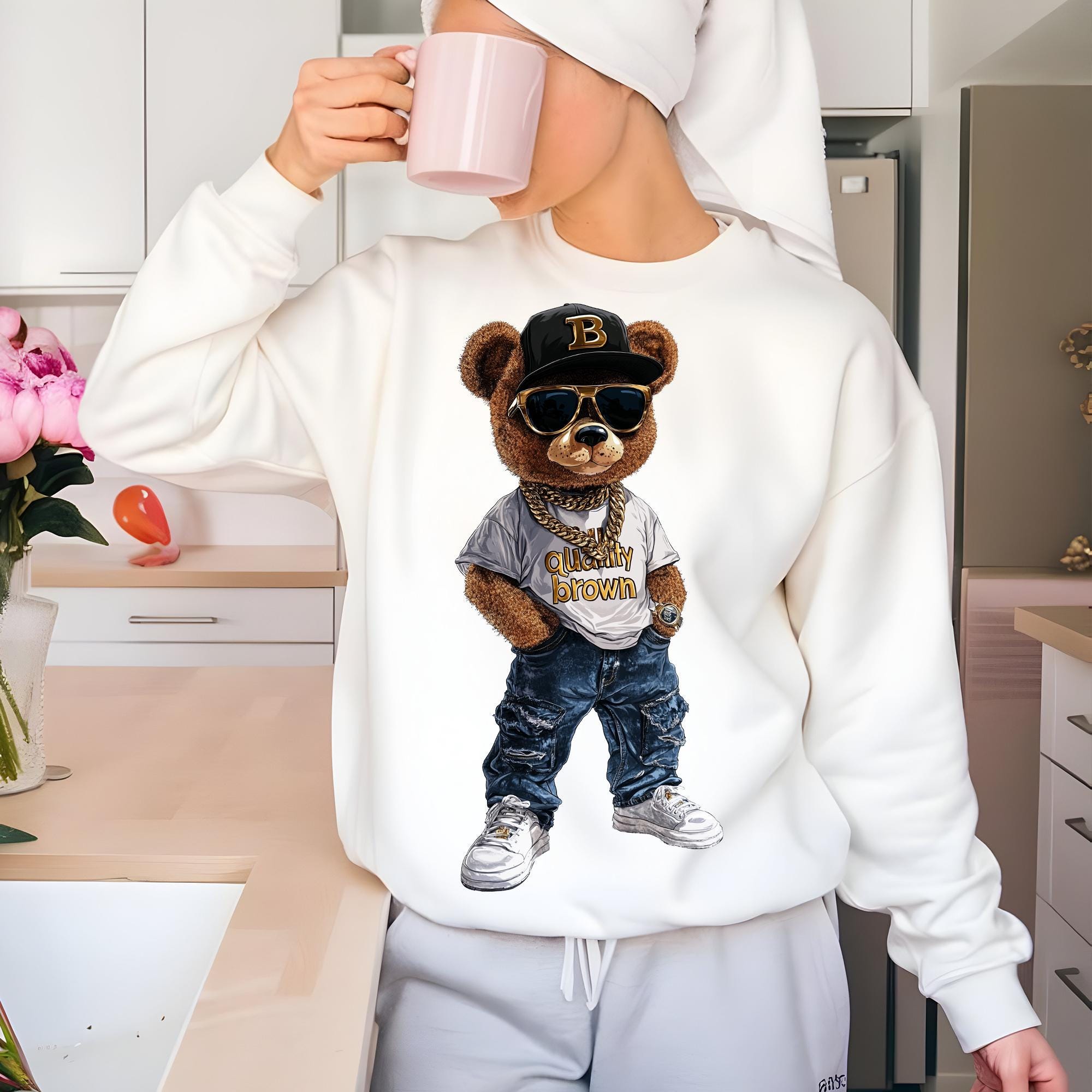 Gangster Bear Png | Teddy Bear PNG | Rapper Cartoon Bear Graffiti ...