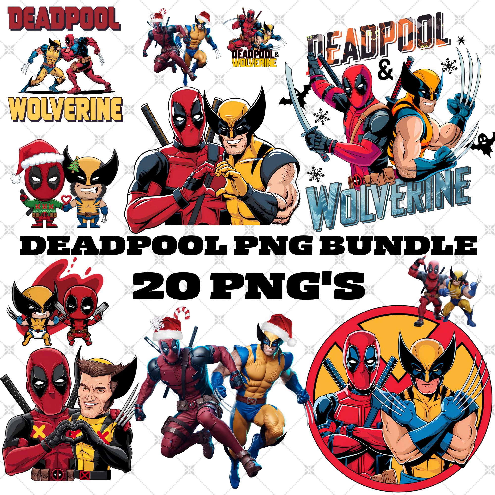 Bundle of 20+ Deadpool & Wolverine Png's | Deadpool Png | Wolverine Png ...
