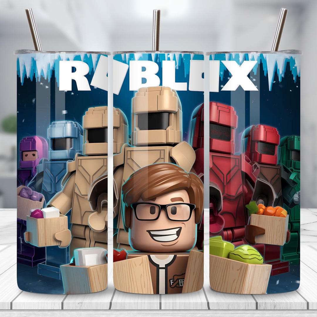 Roblox Christmas Tumbler Wrap Design: 20oz Straight PNG (digital ...