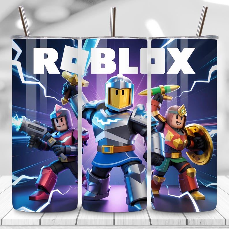 Roblox Tumbler Wrap | 20oz Straight Tumbler Wrap Design | Games Tumbler ...