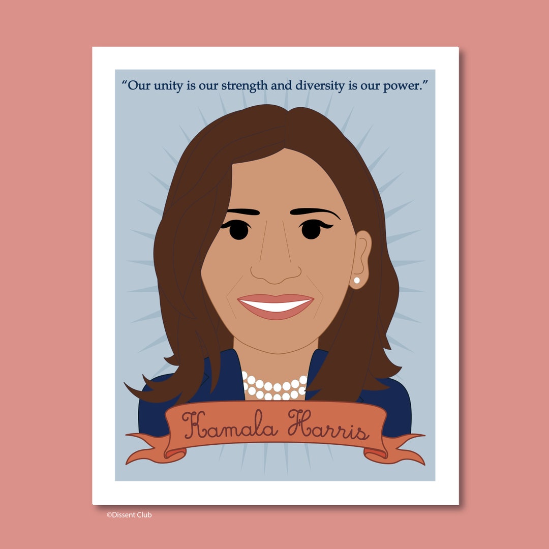 Sheroes Collection: Kamala Harris 8x10 Art Print Famous Women in ...