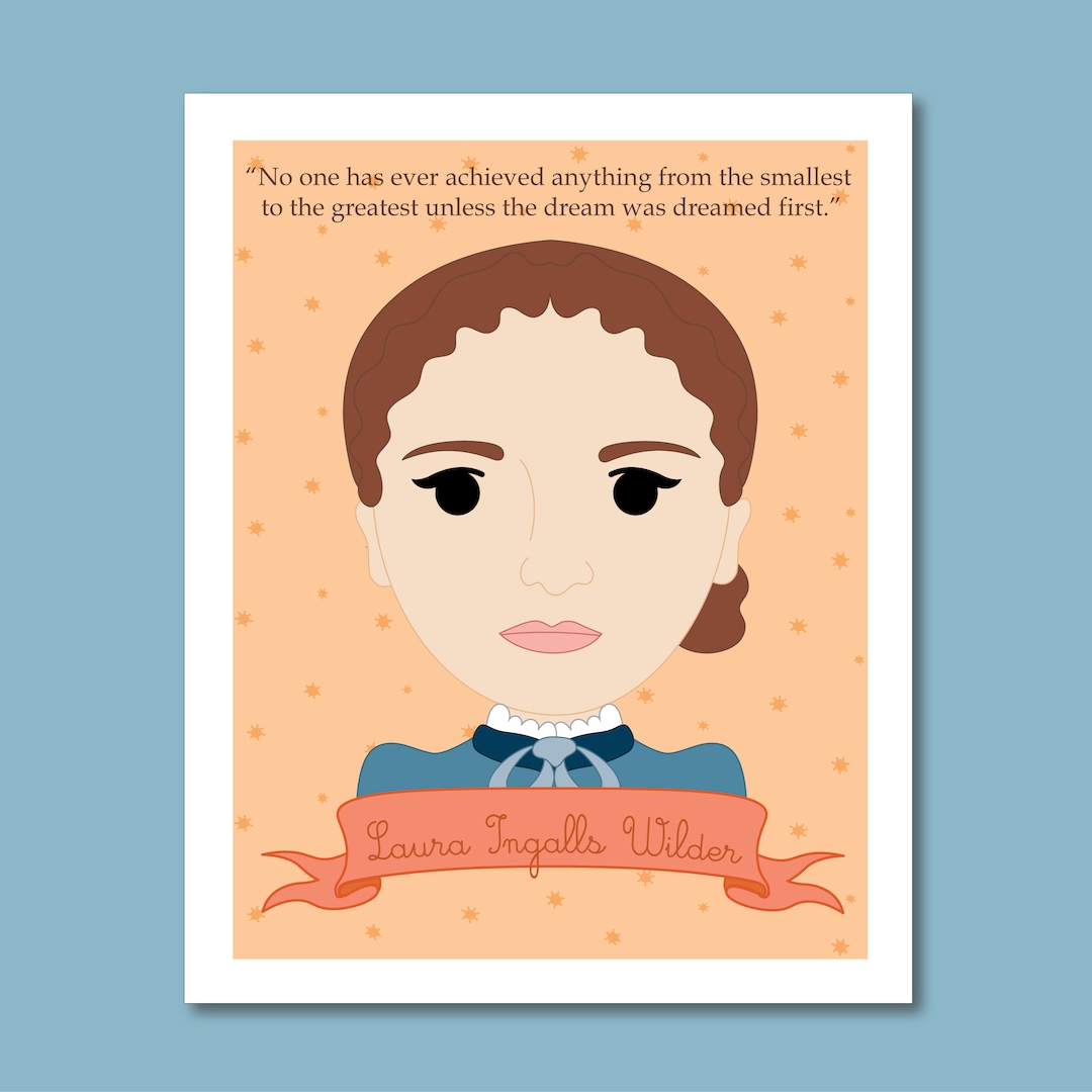 Sheroes Collection: Laura Ingalls Wilder, 8x10 Art Print, Famous Women ...
