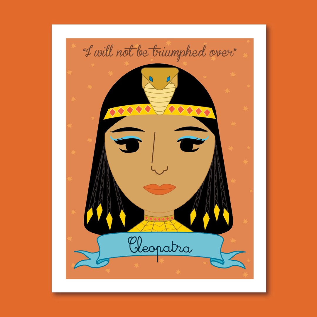 Sheroes Collection: Cleopatra 8x10 Art Print, Famous Women in Egyptian ...
