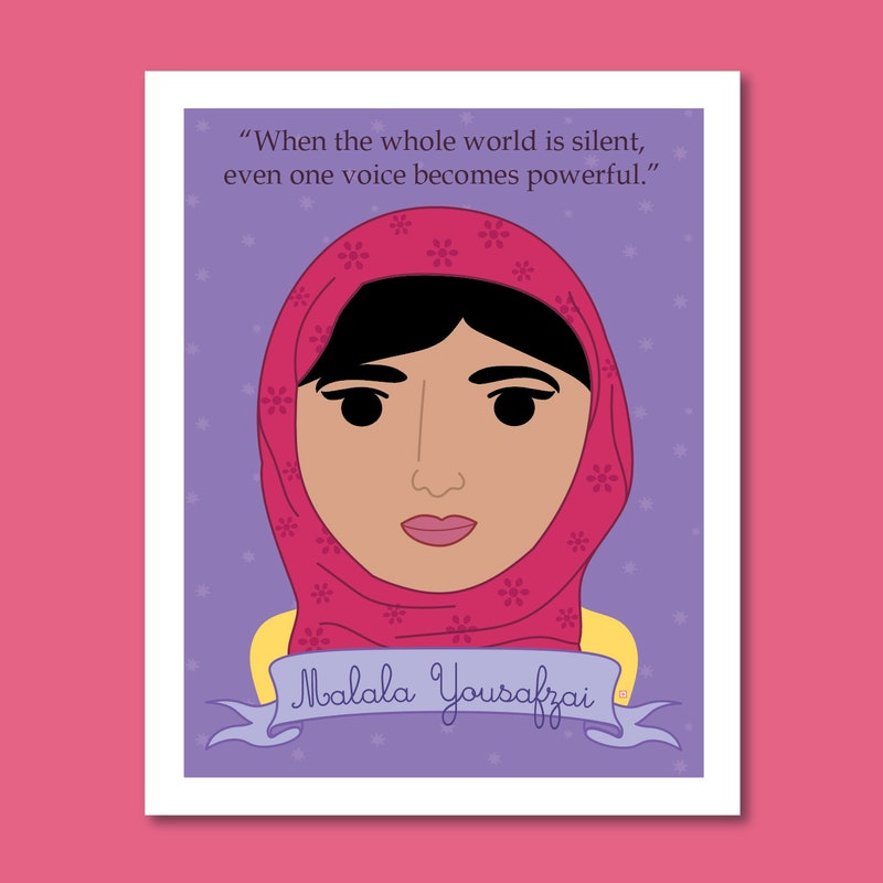 Malala Yousafzai - Etsy