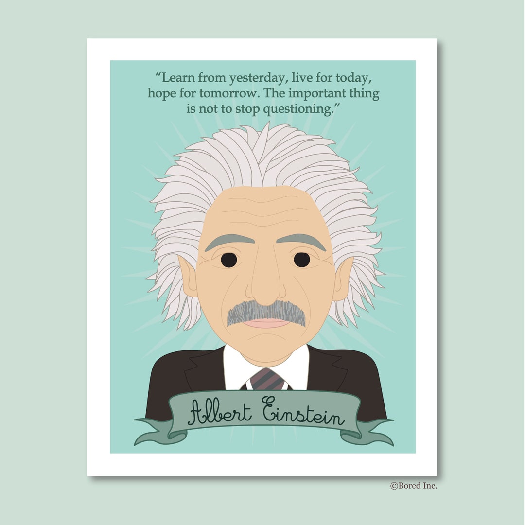 Heroes Collection: Albert Einstein 8x10 Art Print, Black American ...