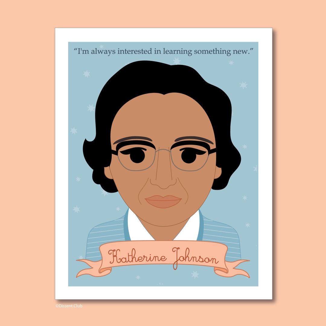 Sheroes Collection: Katherine Johnson 8x10 Art Print, Famous Women in ...
