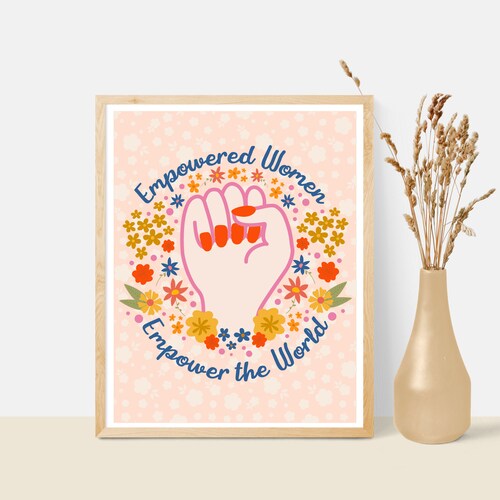 Empowered Women Empower Women / Gold Foil Print / - Etsy