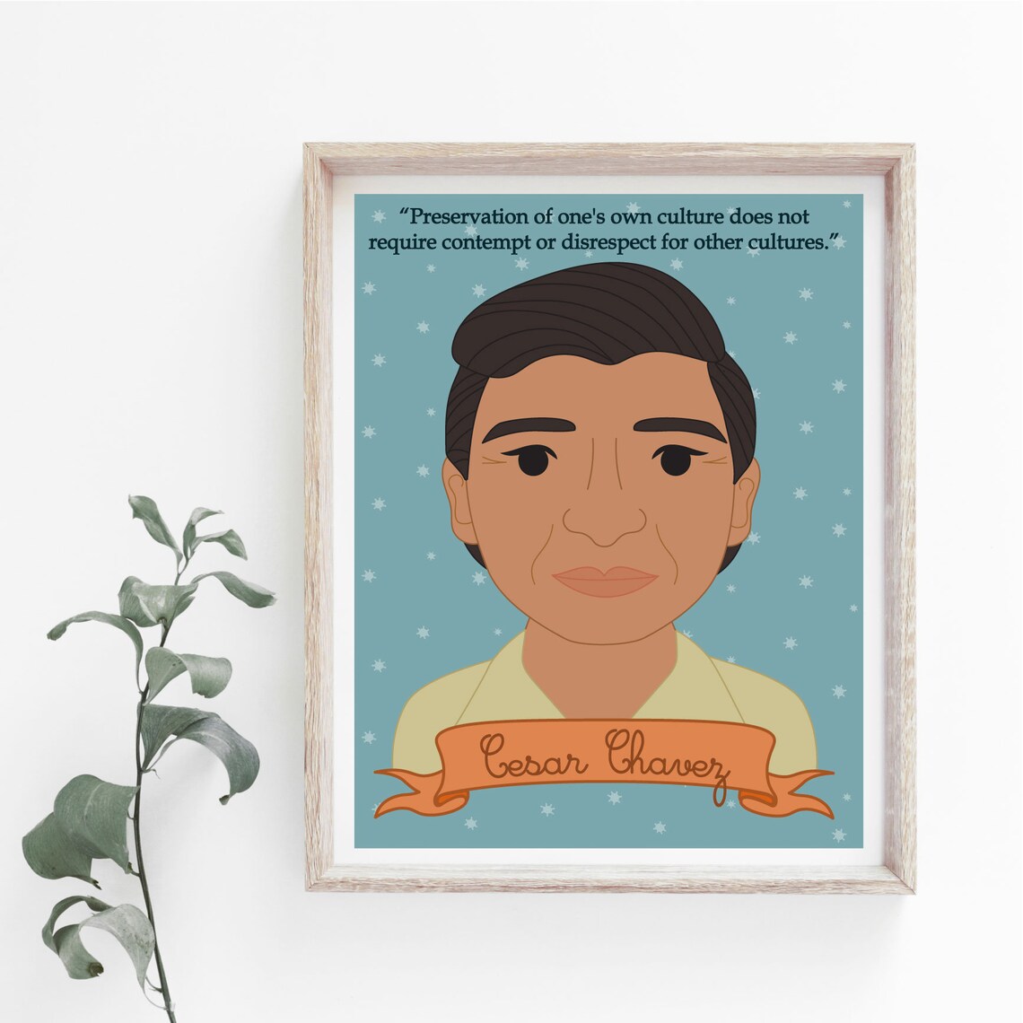 Heroes Collection: Cesar Chavez 8x10 Art Print Famous - Etsy