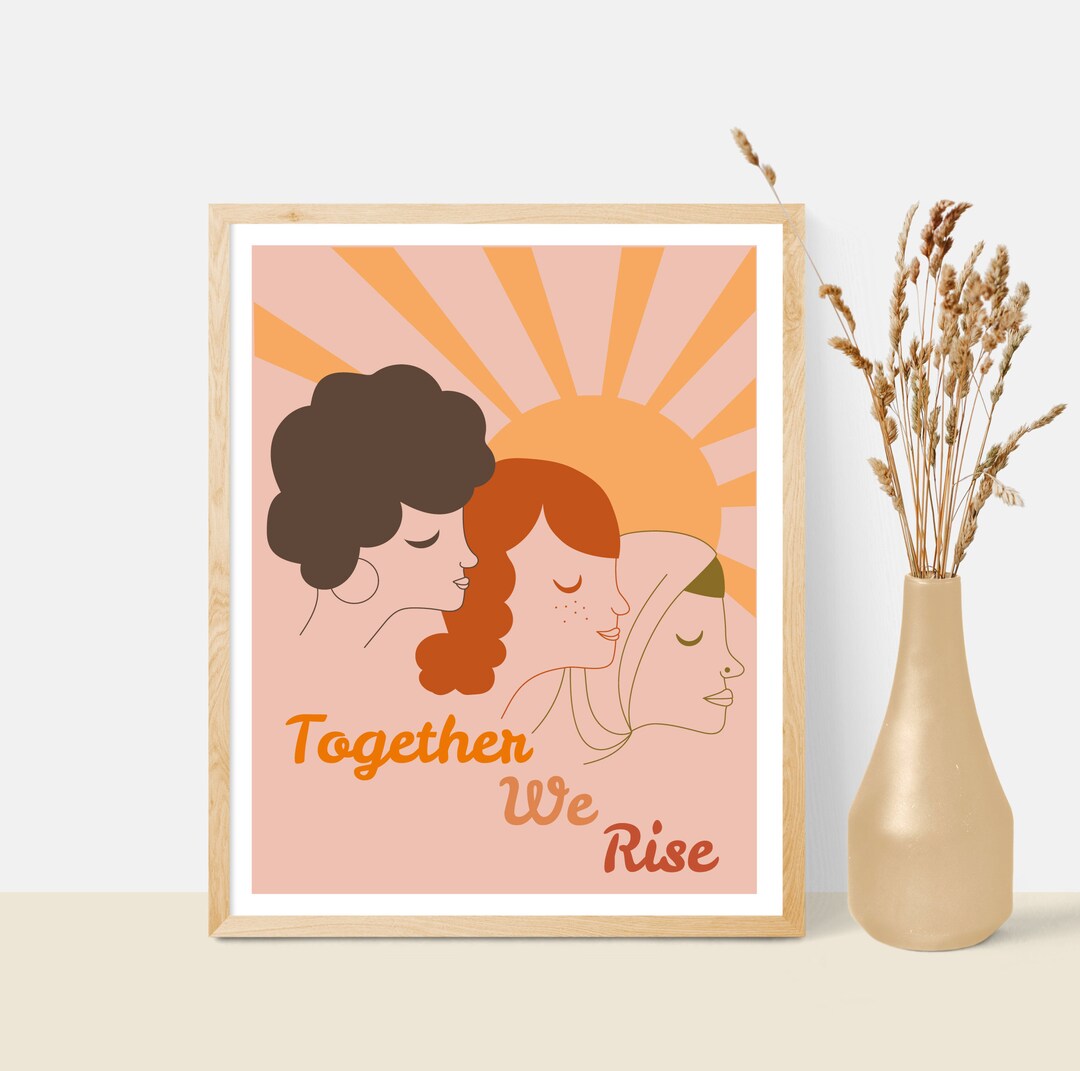 Together We Rise, Women's Equality 8x10 Art Print - Etsy