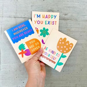 I'm Happy You Exist Greeting Card Mental Health & - Etsy