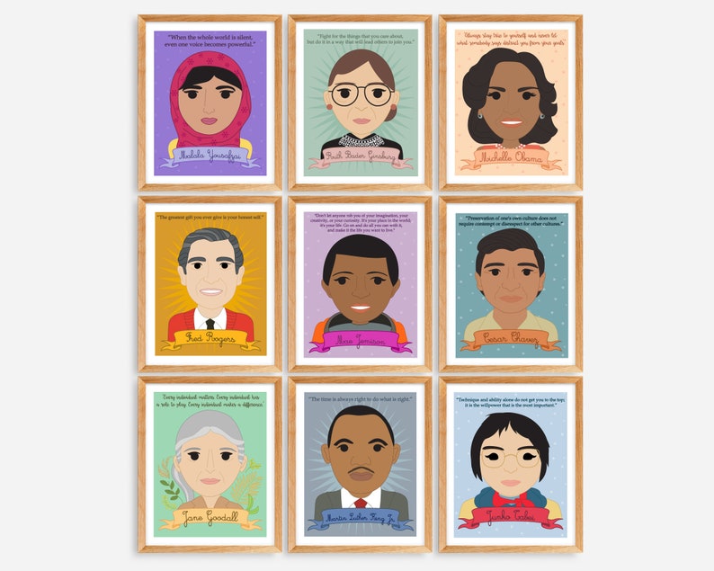 Heroes Collection: Cesar Chavez 8x10 Art Print Famous - Etsy