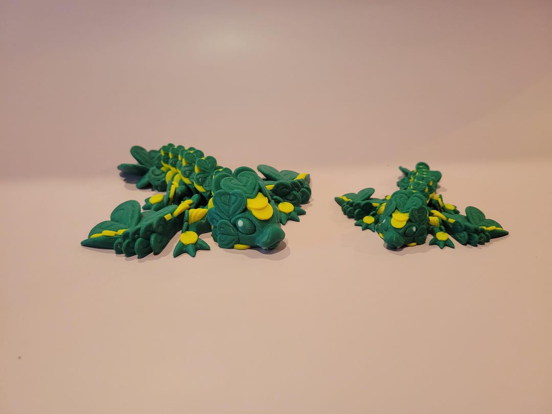Cinderwing3d Clover Dragon - Etsy