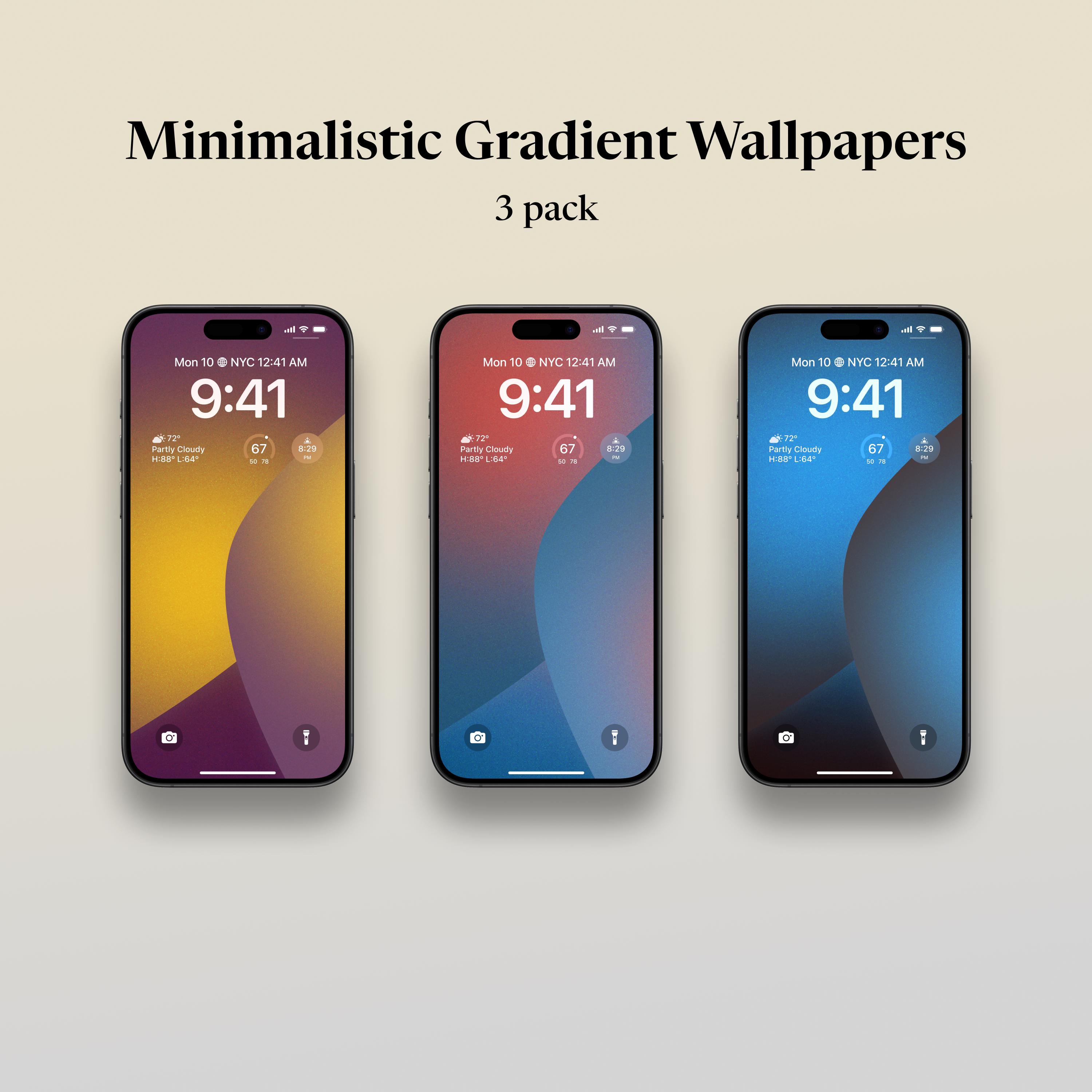 Minimalist Gradient Mobile Wallpaper | Digital Download | Abstract ...