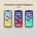 Minimalist Gradient Mobile Wallpaper | Digital Download | Abstract ...