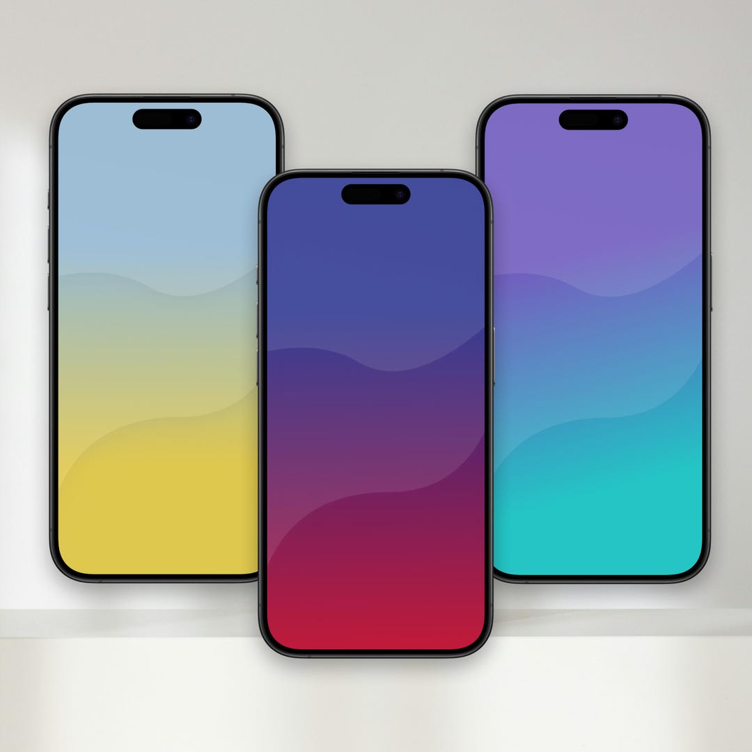 Minimalist Gradient Mobile Wallpaper | Digital Download | Abstract ...