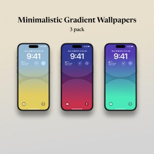 Minimalist Gradient Mobile Wallpaper | Digital Download | Abstract ...