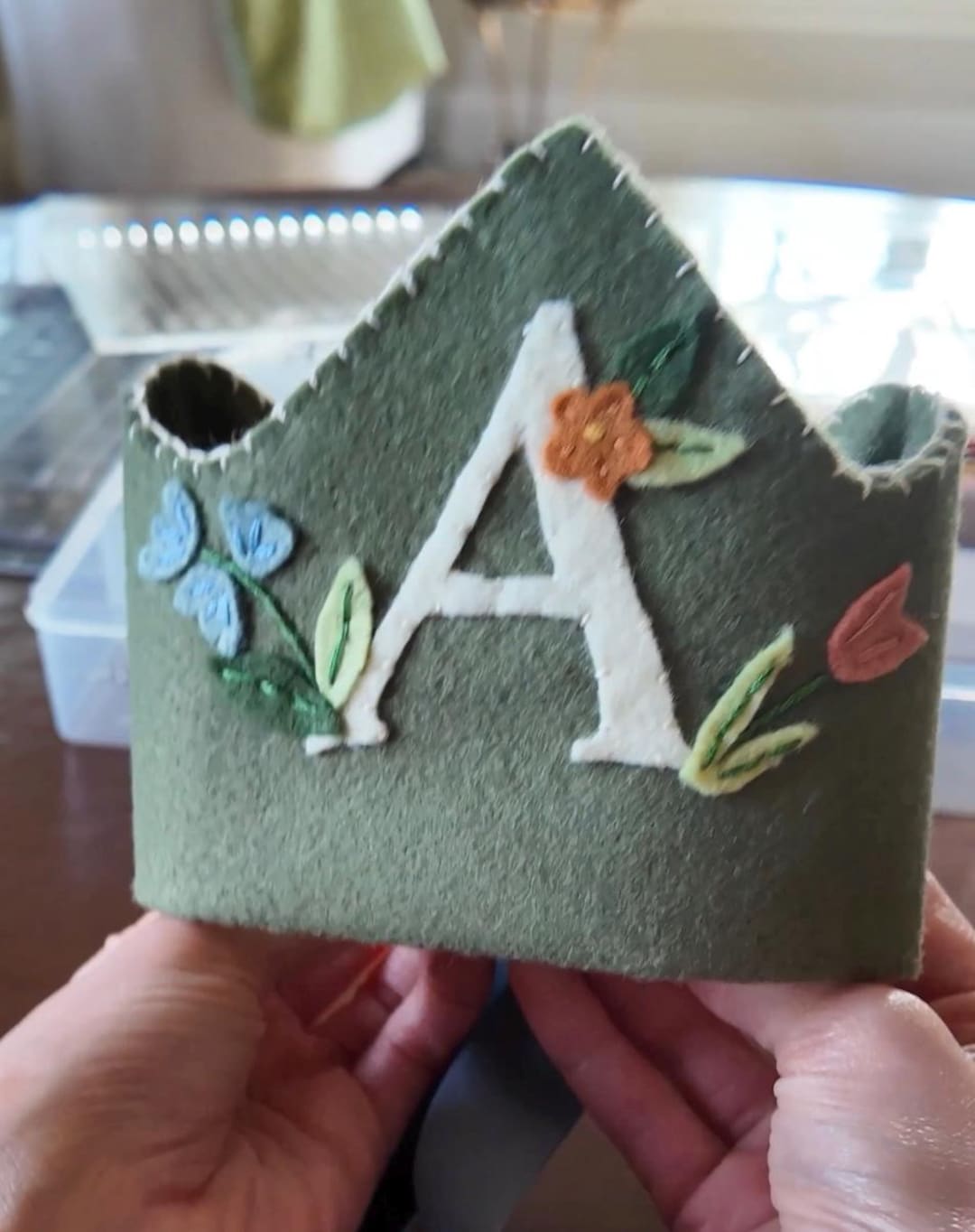 Hand Embroidered Felt Crown Template: Number Edition (PDF Pattern) - Etsy