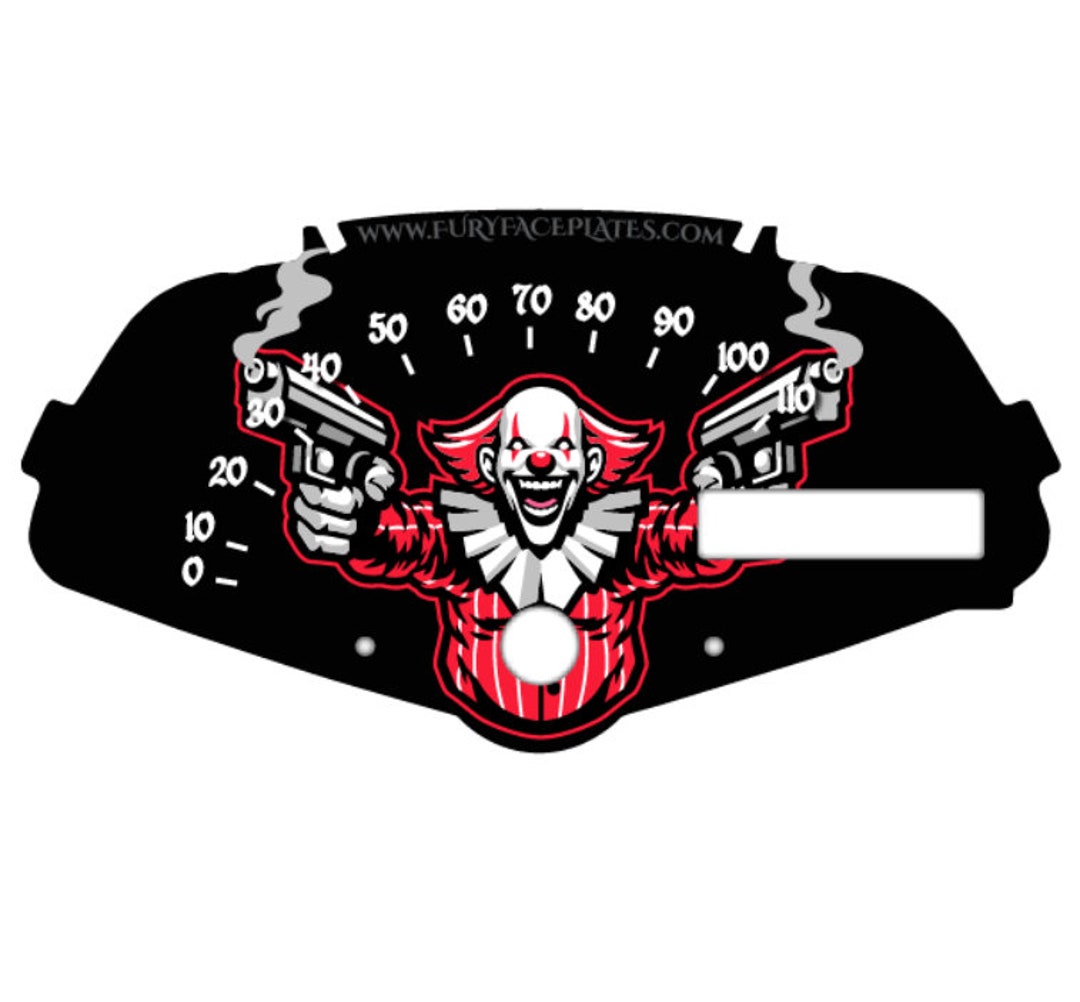 Clown With Smoking Guns Honda Fury Speedometer Faceplate Custom - Etsy