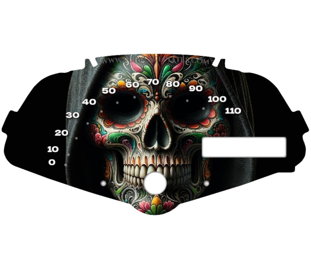 Sugar Skull Faceplate for Honda Fury Vt1300cx Motorcycle Custom ...