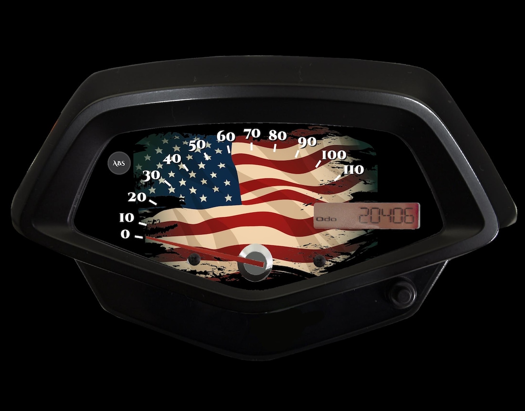 Patriotic Honda Fury American Flag Speedometer Faceplate - Etsy