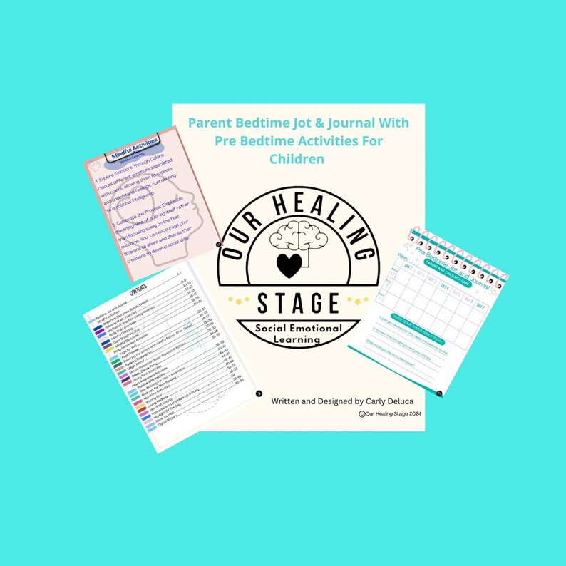 Parent and Child Pre Bedtime Jot and Journal With Pre Bedtime ...