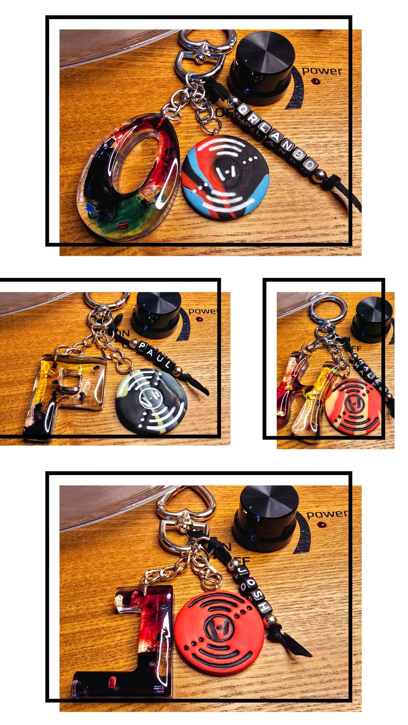 Twenty One Pilots Name Keychain or Bag Charms - Etsy