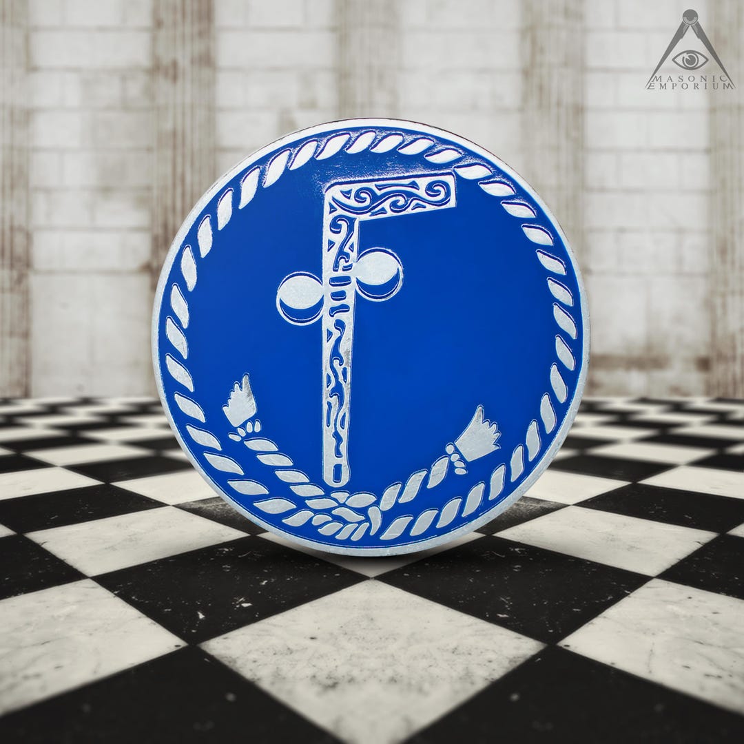 Silver Tubal Cain Masonic Auto Emblem - Etsy