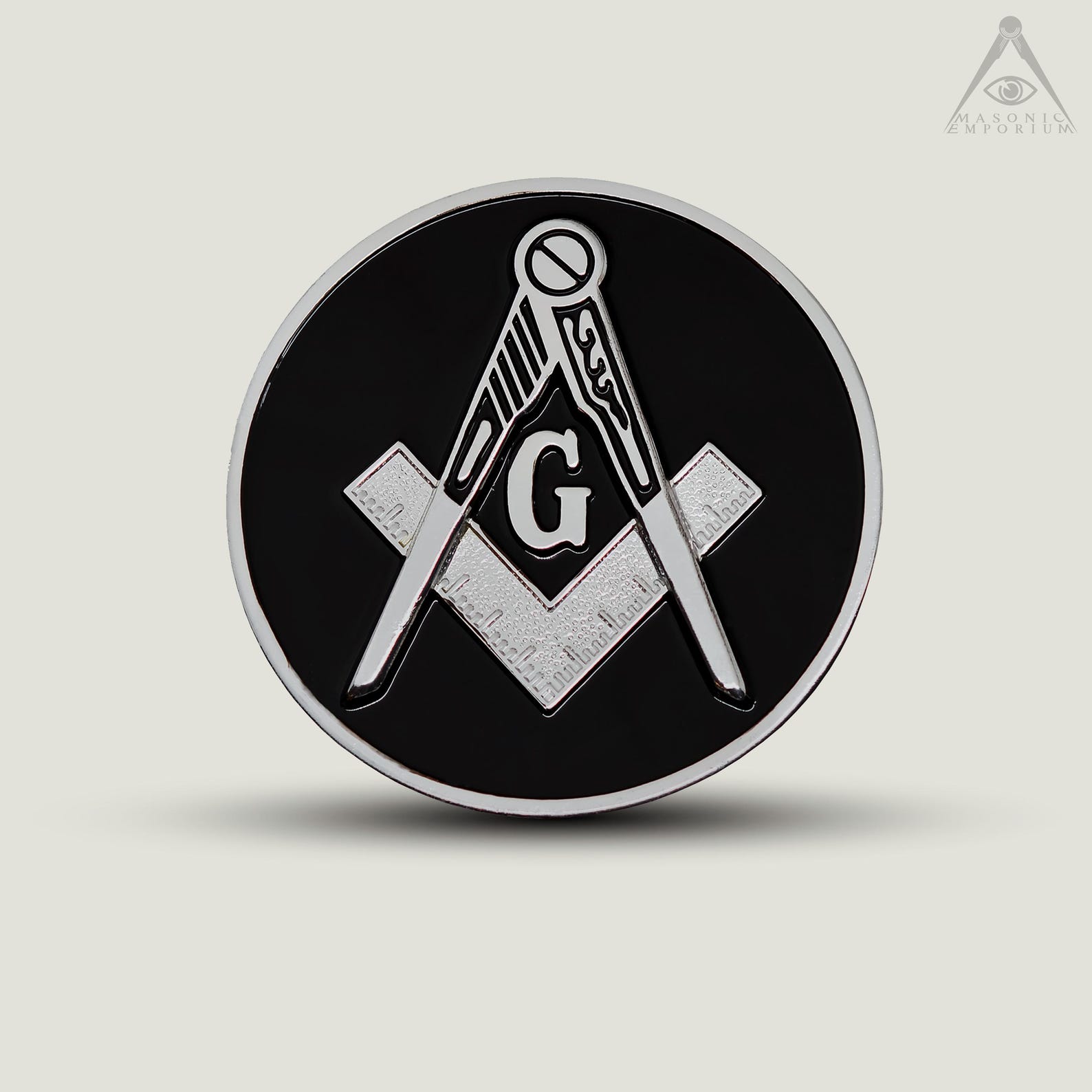 Black Square & Compass Masonic Auto Emblem - Etsy