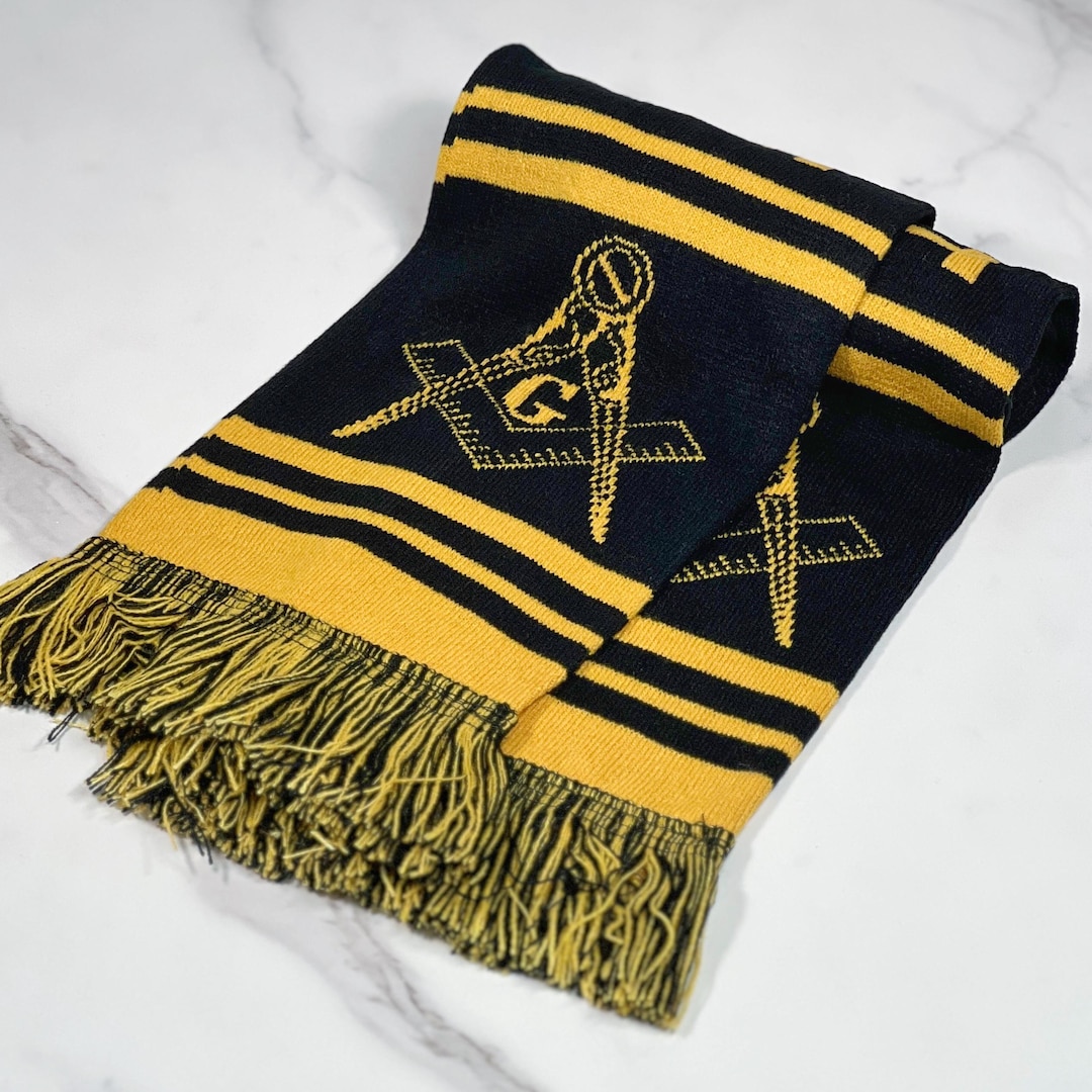 Look to the East Masonic Square and Compass Scarf - Etsy