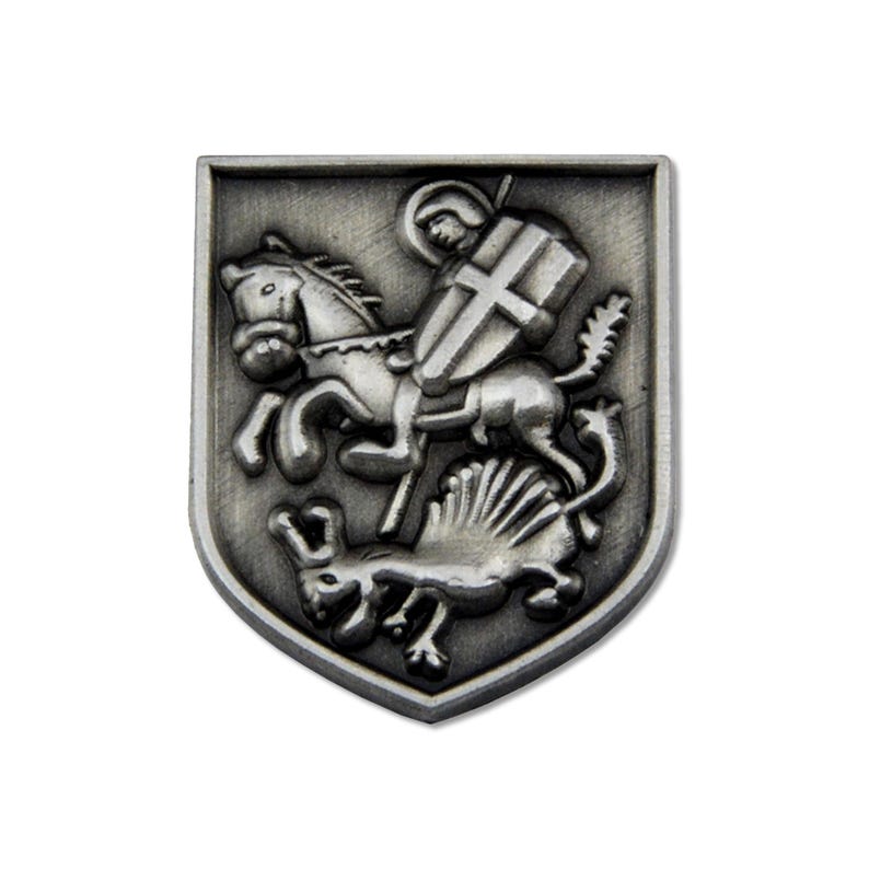 St. George Slaying the Dragon Masonic Lapel Pin – Antique Silver - Etsy