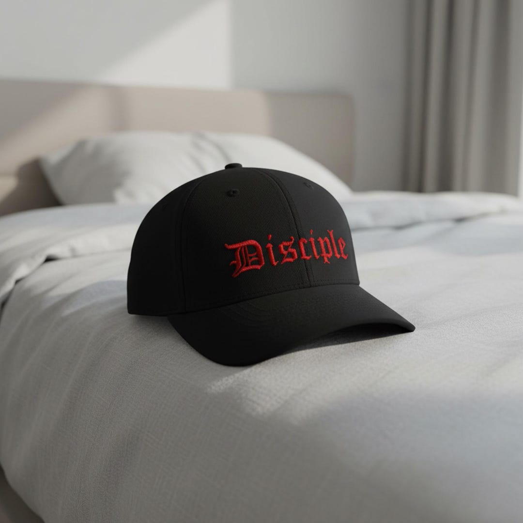 Disciple Gothic Embroidered Hat, Christian Streetwear - Etsy