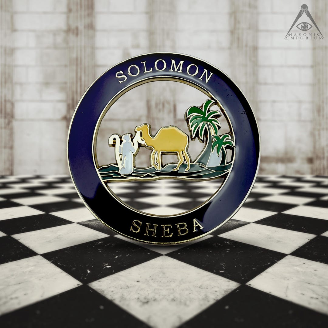Solomon Sheba Masonic Auto Emblem - Etsy
