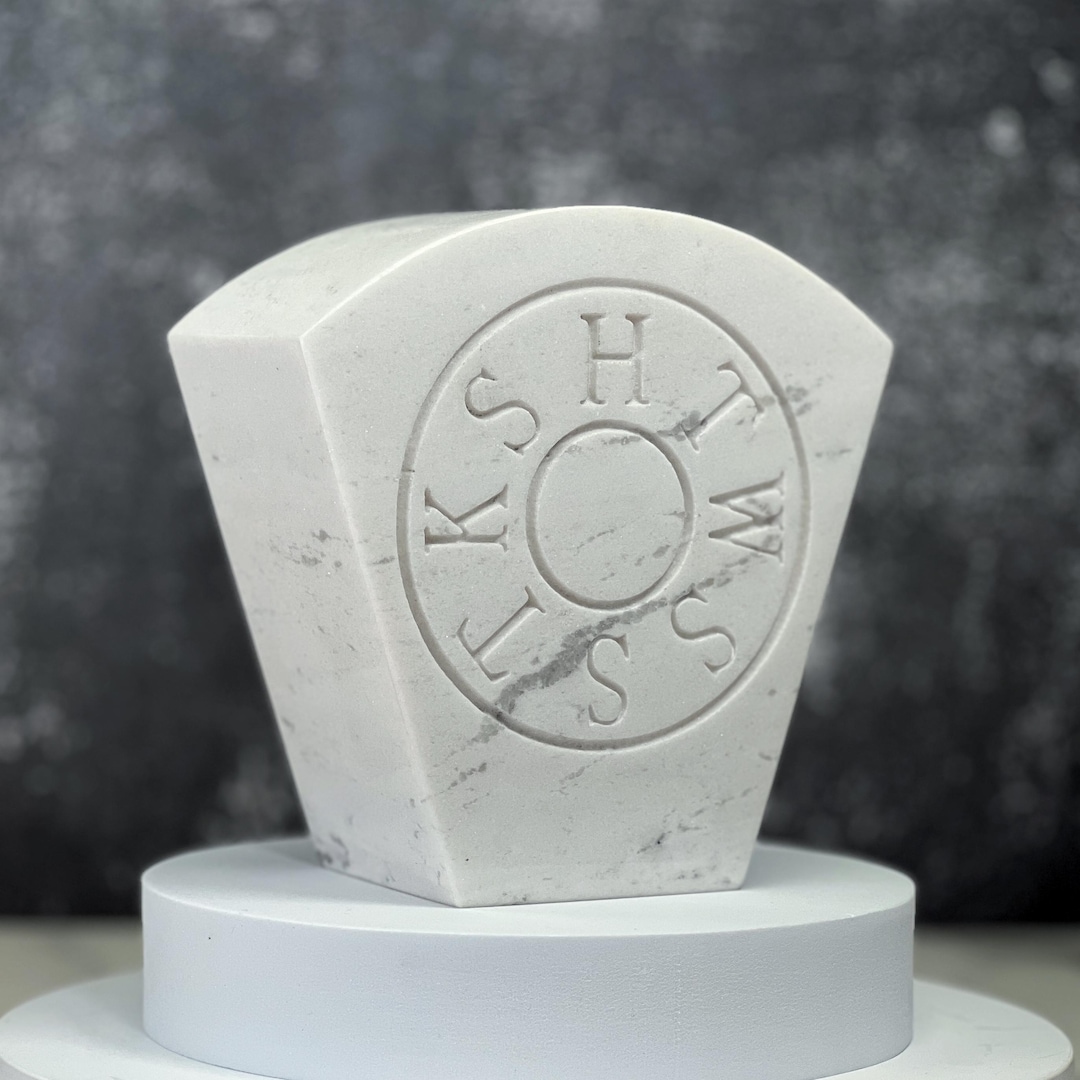 6" X 6" X 3" Marble Stone Masonic Keystone - Hebrew and English - Etsy