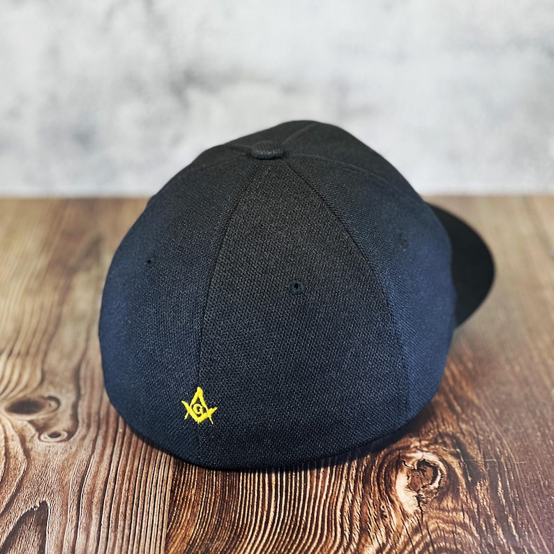 Masonic Small Square and Compass in Gold Flexfit Baseball Hat - Etsy
