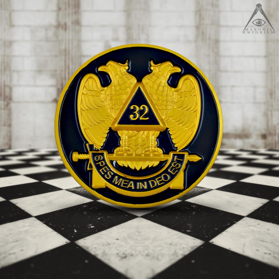 Gold 32nd Degree Scottish Rite Auto Emblem - Etsy