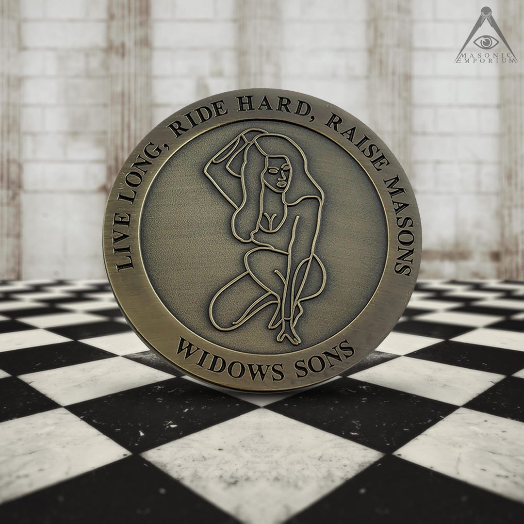 Widow's Sons Pinup Masonic Auto Emblem - Etsy