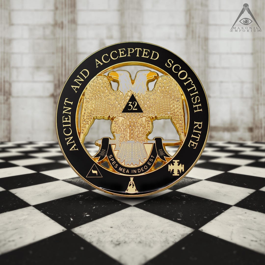 Black 32nd Degree Scottish Rite Auto Emblem - Etsy