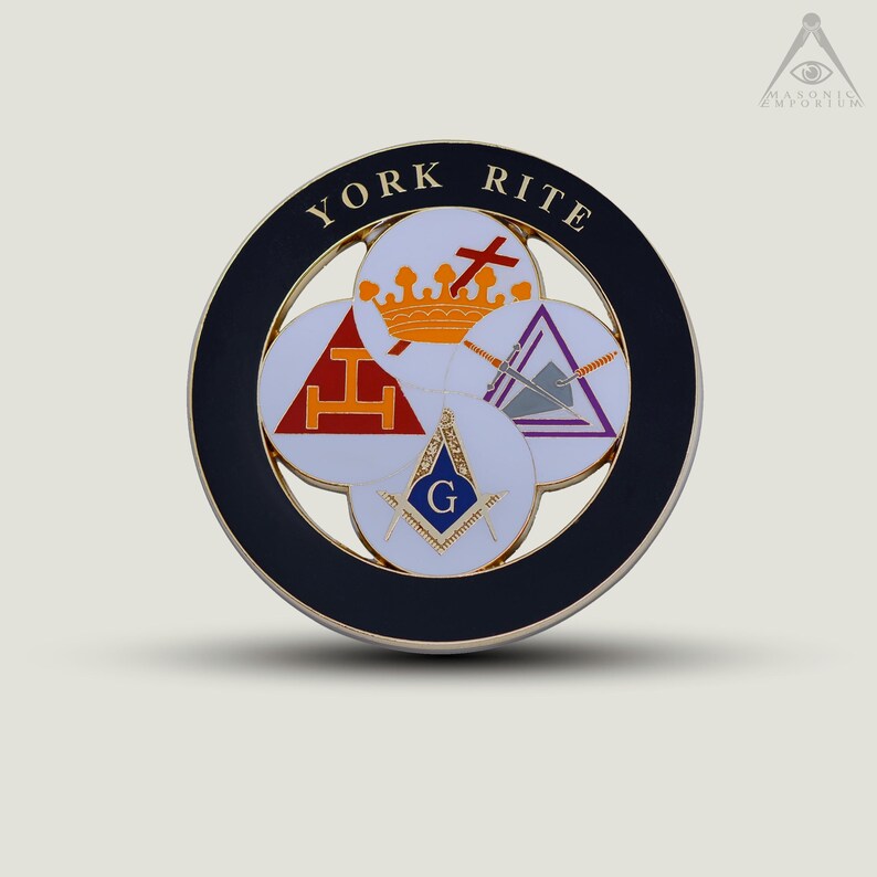 York Rite and Cryptic Council Auto Emblem - Etsy