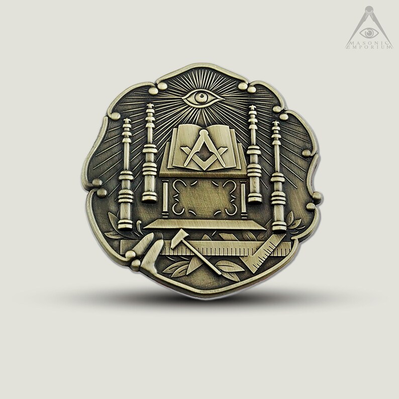Brass Altar and Columns Masonic Auto Emblem - Etsy