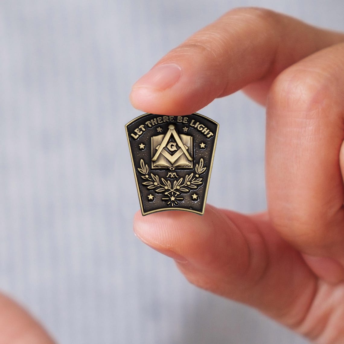 Let There Be Light Keystone Masonic Lapel Pin – Antique Brass - Etsy