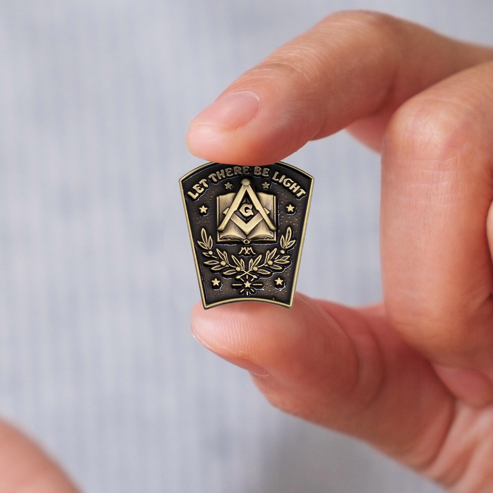 Let There Be Light Keystone Masonic Lapel Pin – Antique Brass - Etsy