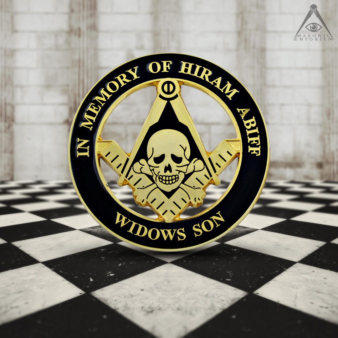 Widow's Sons Skull Masonic Auto Emblem - Etsy